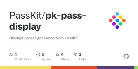 Github Passkitpk Pass Display Displays Passes Generated From Passkit
