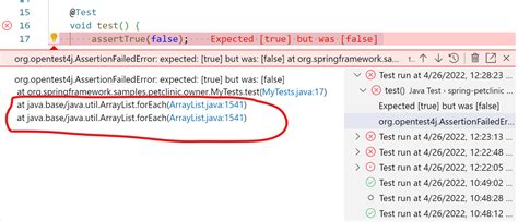 The Simplified Stack Traces For Failing Cases Should Start From The Test Method · Issue 1415