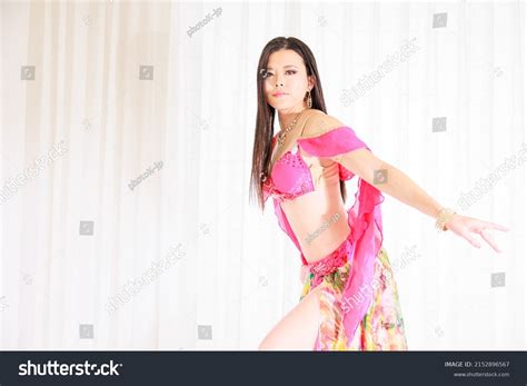 Sexy Woman Pink Costume Dances Belly Stock Photo Shutterstock