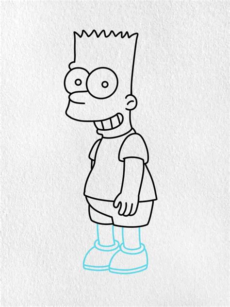 How To Draw Bart Simpson Helloartsy