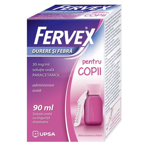 Fervex Durere Febra Copii 30mg Ml Sol Orala 90ml