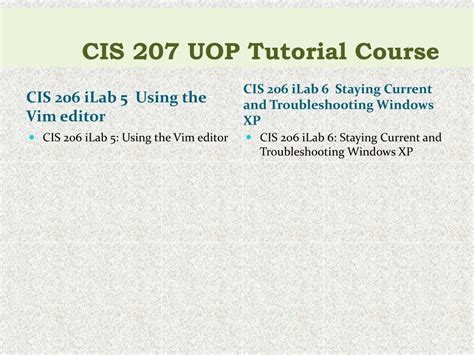 Ppt Cis 206 Devry Tutorial Course Uoptutorial Powerpoint Presentation Id7204554