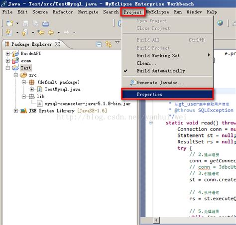 【myeclipse】myeclipse中如何导入mysql connector java 5 1 8 bin jar包 csdn博客