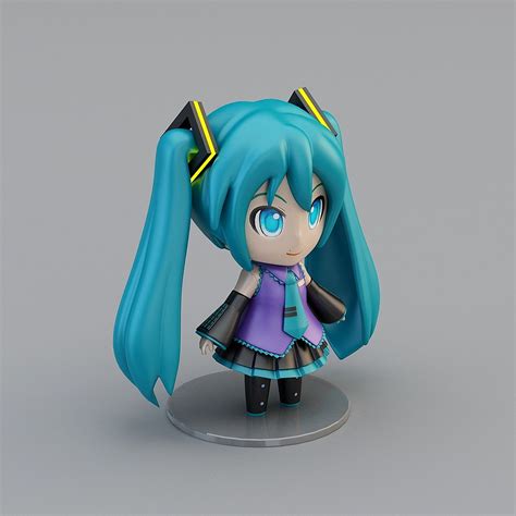Detailed And Lifelike Hatsune Miku 3d Model For Creators