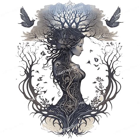 Goth Tree Girl Design