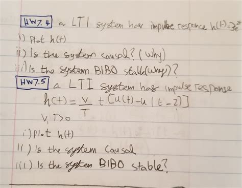 Solved A Lti System Has Impulse Response H T 3e 2t I