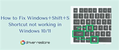 How To Fix Windows Shift S Shortcut Not Working In Win 10 11