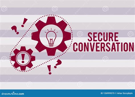 Conceptual Hand Writing Showing Secure Conversation Business Photo Text Secured Encrypted