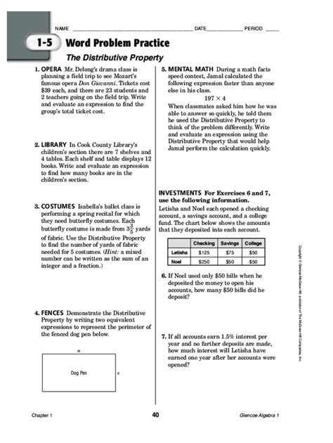 Fillable Online 1 4 Worksheet Answers Pdf Name Date Period 1 4 Fax Email Print Pdffiller
