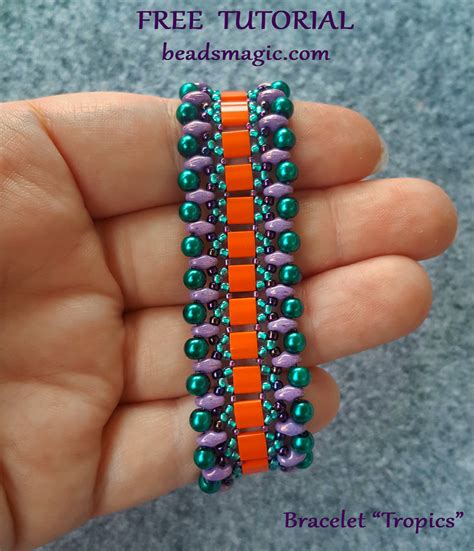 Free Pattern For Bracelet Tropics Beads Magic