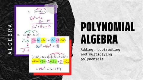 Polynomial Algebra Adding Subtracting Multiplying Youtube