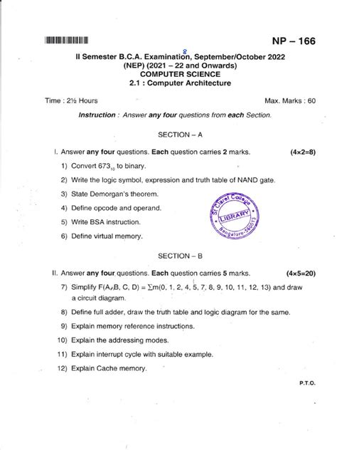 821 Computer Architecture Sep Oct 2022 Pdf Digital Electronics Integrated Circuit