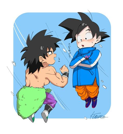 Chibi Broly And Goku Anime Dragon Ball Super Dragon Ball Super Manga