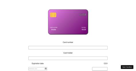 Card React Forked Codesandbox