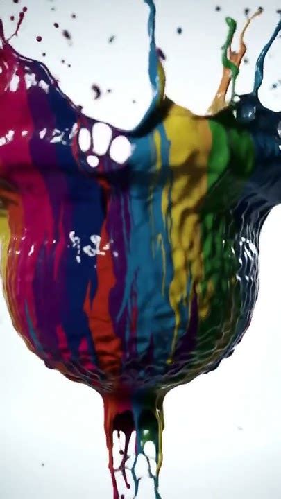 虹色の水風船、破裂の瞬間をスローで！ Youtube