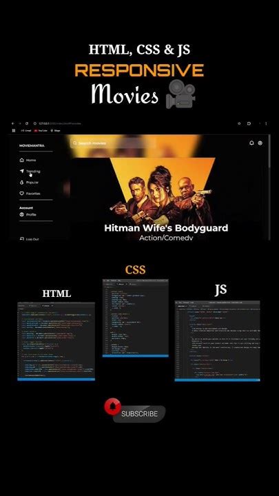 responsive movies webdesign webdevelopment responsivewebdesign html css javascript