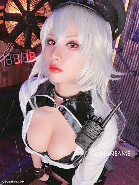 Haneame Azurlane Gangut Police Naked Cosplay Asian Photos