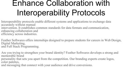 Enhance Collaboration With Interoperability Protocols Ppt