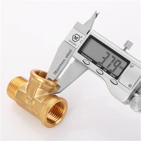 공압 배관 황동 파이프 피팅 수암 나사 18 14 38 12 Bsp 티 타입 구리 피팅 물 오일 가스 어댑터