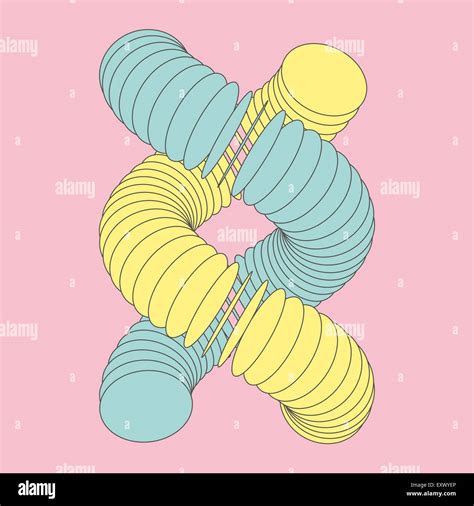 Vector Illustration Of Dna Structure In 3d Can Be Used As Background For Your Presentation