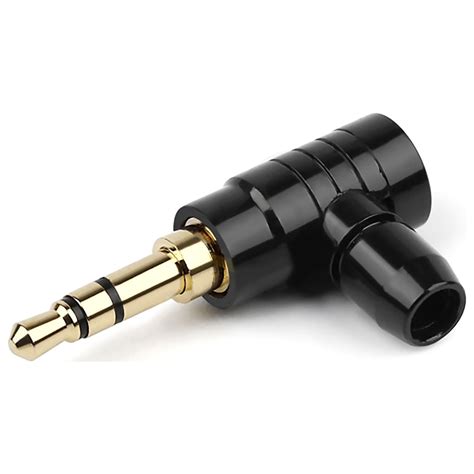Pcs Mm Male To Female Audio Adapter Degree Gold Plated Headphone Jack Plug Conector