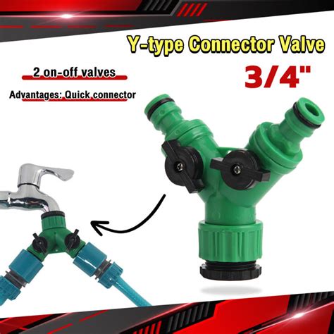 Yopo 2 Way 1 2 3 4 Garden Hose Splitter Y Type Watering Connector