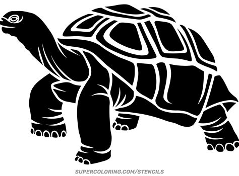 Stencil Of Tortoise Free Printable Papercraft Templates