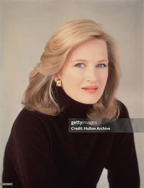 Portrait Of American Television News Anchor Diane Sawyer Smiling And