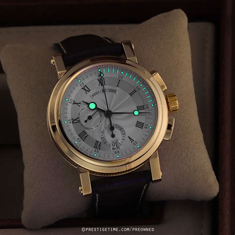 Pre Owned Breguet Marine Chronograph Mens 5827ba125zu