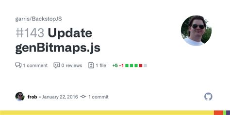 update genbitmaps js by frob · pull request 143 · garris backstopjs