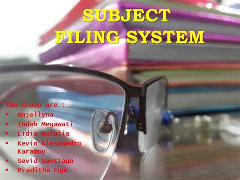 Subject Filing Systempart Ii