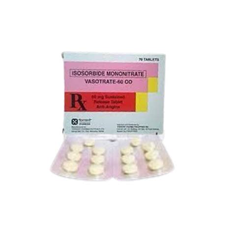 Isormed Isosorbide 5 Mononitrate 60mg Tablet X 1 Xalmeds