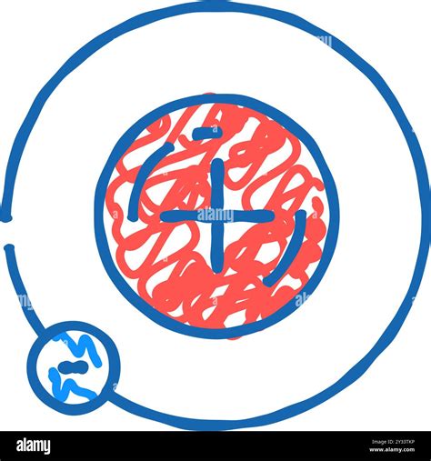 Atom Hydrogen Icon Doodle Illustration Stock Vector Image And Art Alamy