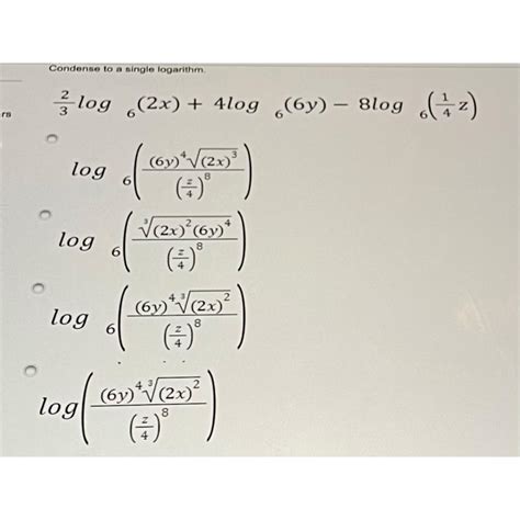 Solved Condense To A Single Chegg Com