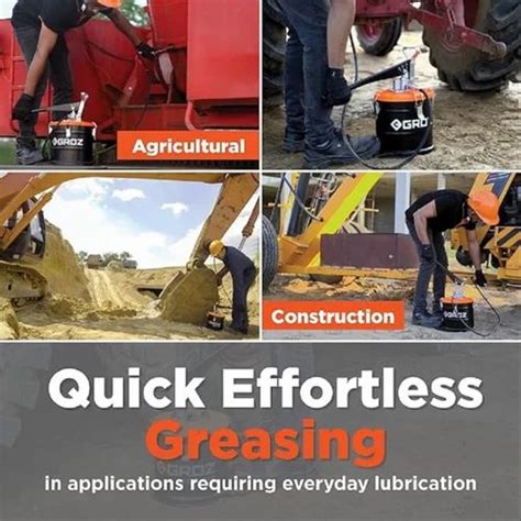 Groz Grease Pump Equipment 15 Kg Groz Portable Air Operated Grease