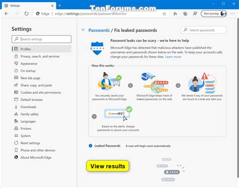 How To Enable Or Disable Password Monitor In Microsoft Edge Chromium
