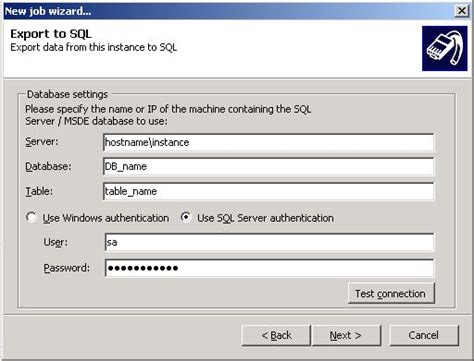 Exporting Events To A Sql Database Gfi Eventsmanager