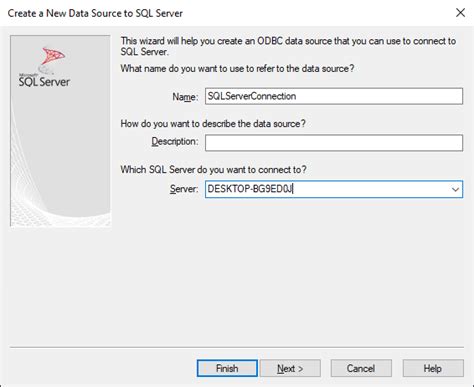 odbc data source server name analytics explained