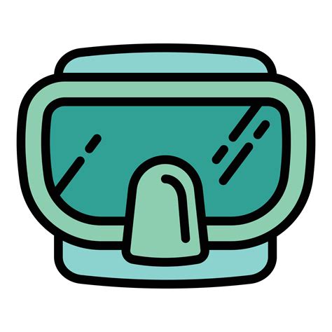 Diving Mask Icon Outline Style 14281363 Vector Art At Vecteezy