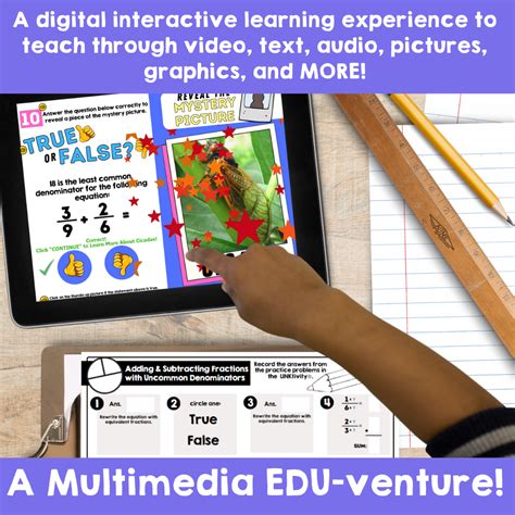 Adding And Subtracting Fractions With Common Denominators Linktivity® — The Classroom Nook