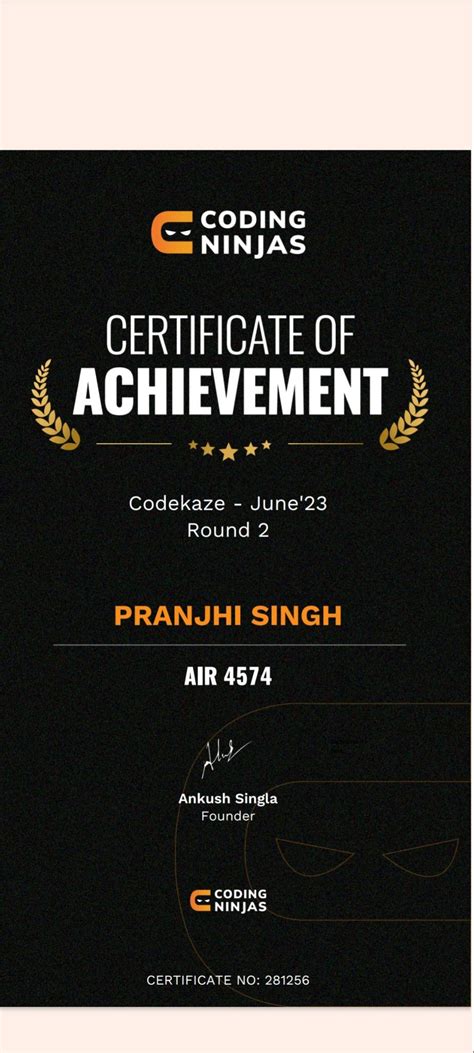 Pranjhi Singh On Linkedin Codingninjas Codekaze2023