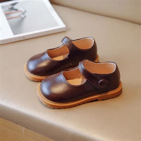 Badu Bg 2024 Пролет Есен Училищни обувки за момичета Класически черни бежови кафяви обувки на