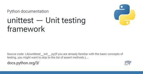 Unittest — Unit Testing Framework Tiago Costa