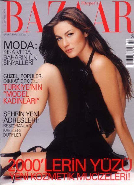 Gisele Bündchen Harpers Bazaar Magazine February 2000 Cover Photo