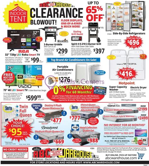 Abc Warehouse Weekly Ad Valid From 06182023 To 06242023 Mallscenters