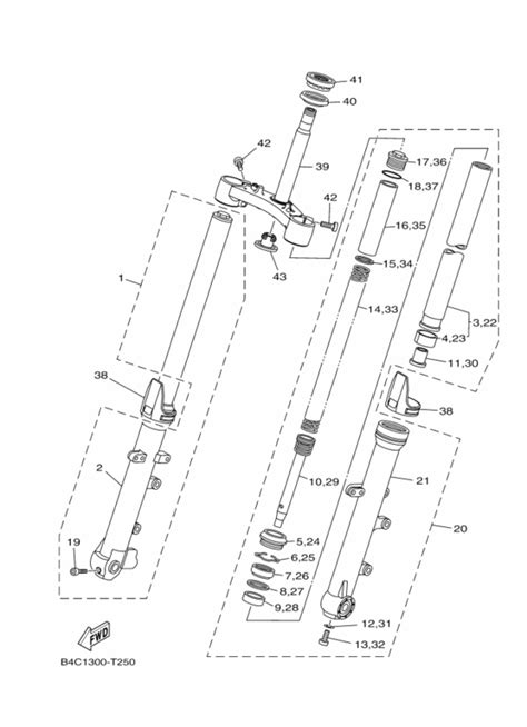 Yamaha Mt07 Abs 2018 Front Fork Supplied Next Day Uk Only By Fowlers
