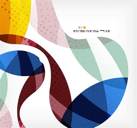 Premium Vector Colorful Abstract Flowing Shapes
