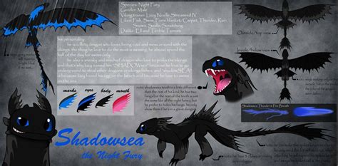 Httyd Oc Shadowsea The Nightfury Refference Sheet By Auveiss How