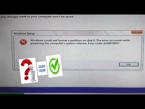 Windows Could Not Format A Partition On Disk Error Code