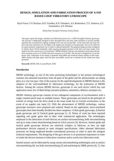 pdf design simulation and fabrication process of · pdf filedesign